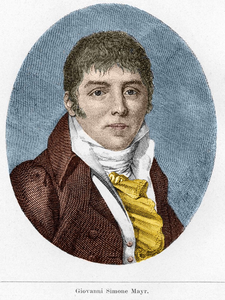Portrait of Giovanni Simone Mayr, Italian Composer