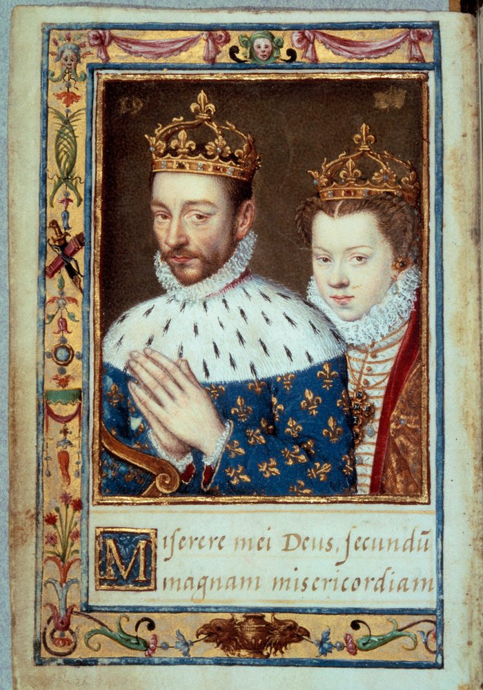 Portrait of King Charles IX and Elizabeth of Austria, Queen of France