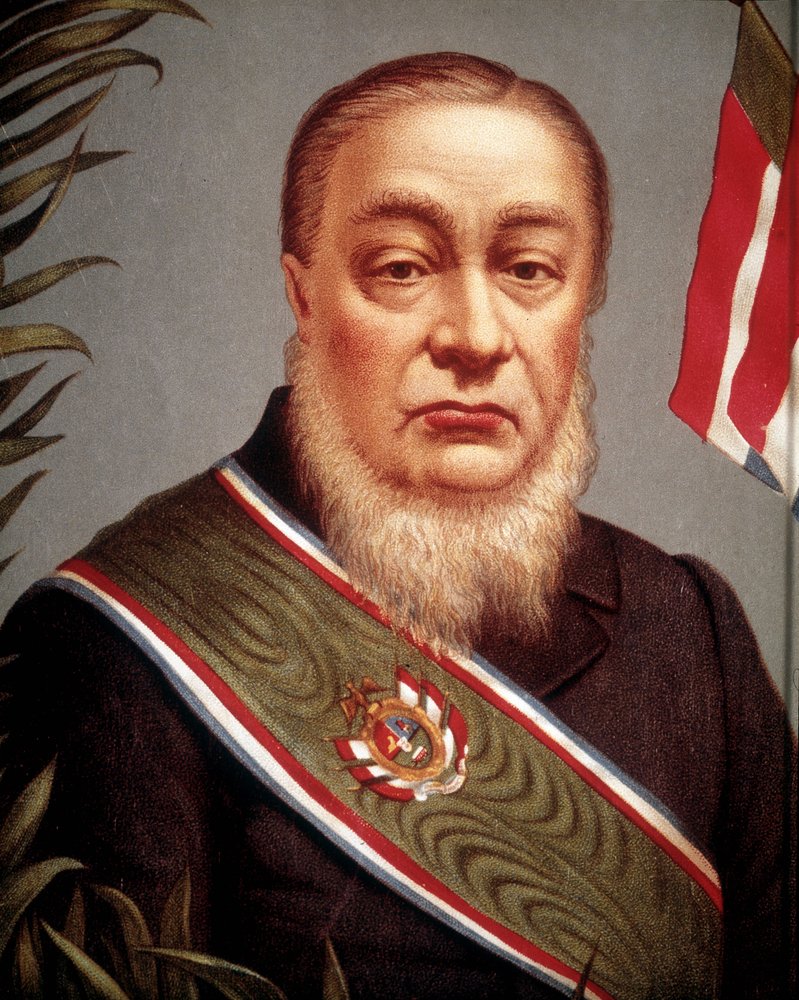 Portrait of Paul Kruger, one of the founders and then president of the ...