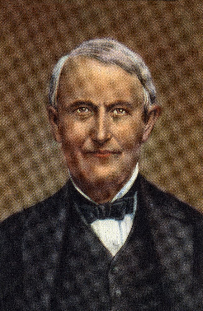 Portrait of Thomas Alva Edison, American scientist and inventor