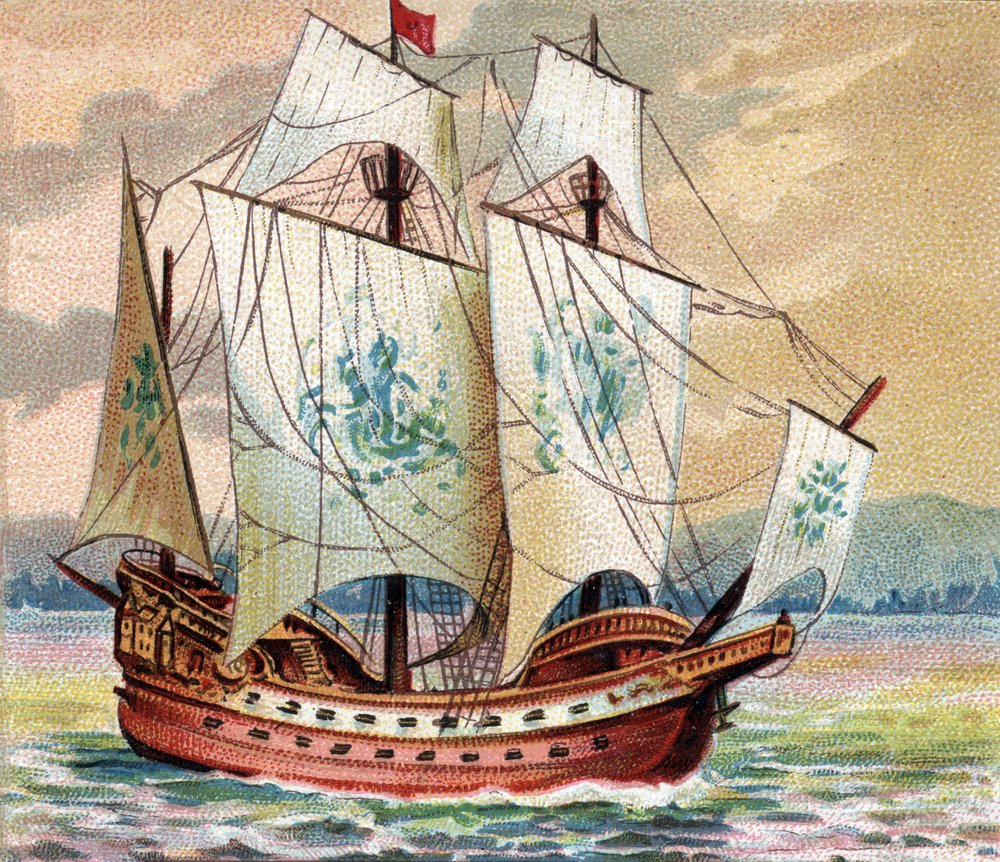 Portuguese Carrack by Unknown artist: Buy fine art print