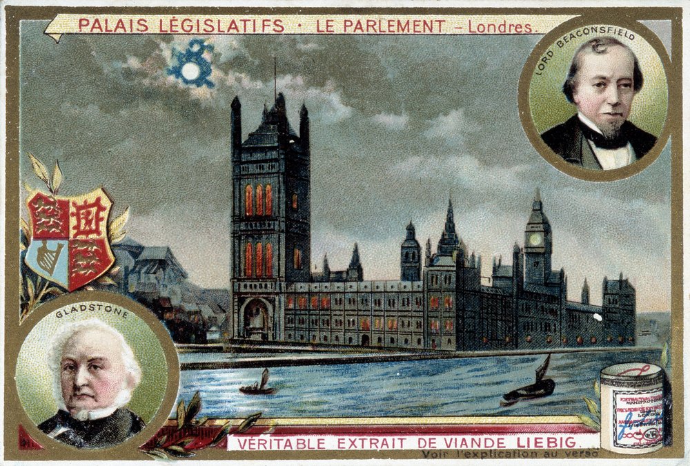The Palace of Westminster, or Parliament of London (England), with ...