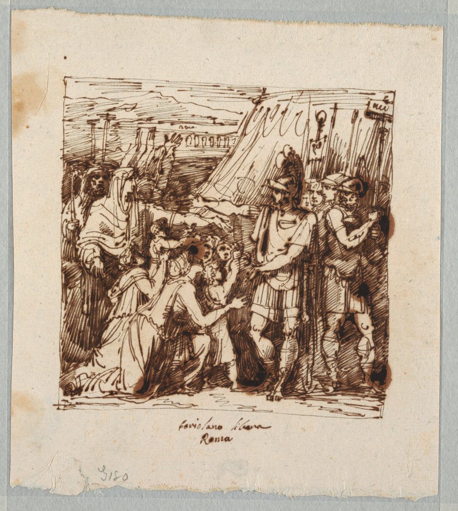 Coriolanus Agrees to Lift the Siege of Rome, late 19th century