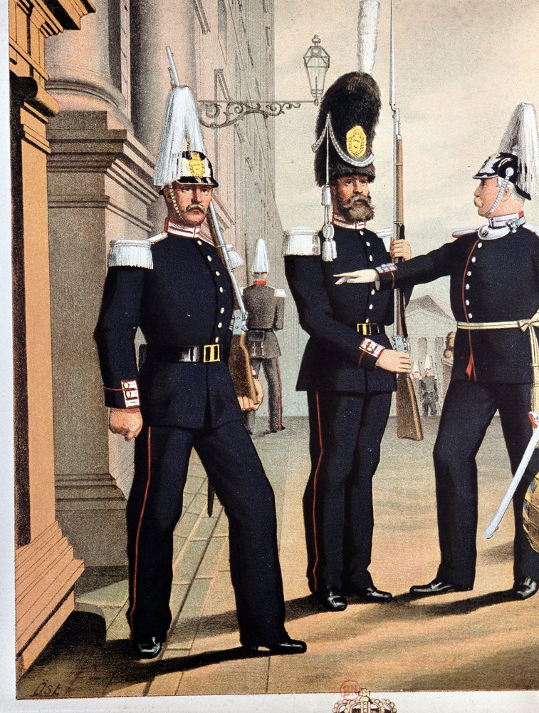 Grenadiers of the Swedish Guard, v.1890 by Unknown artist