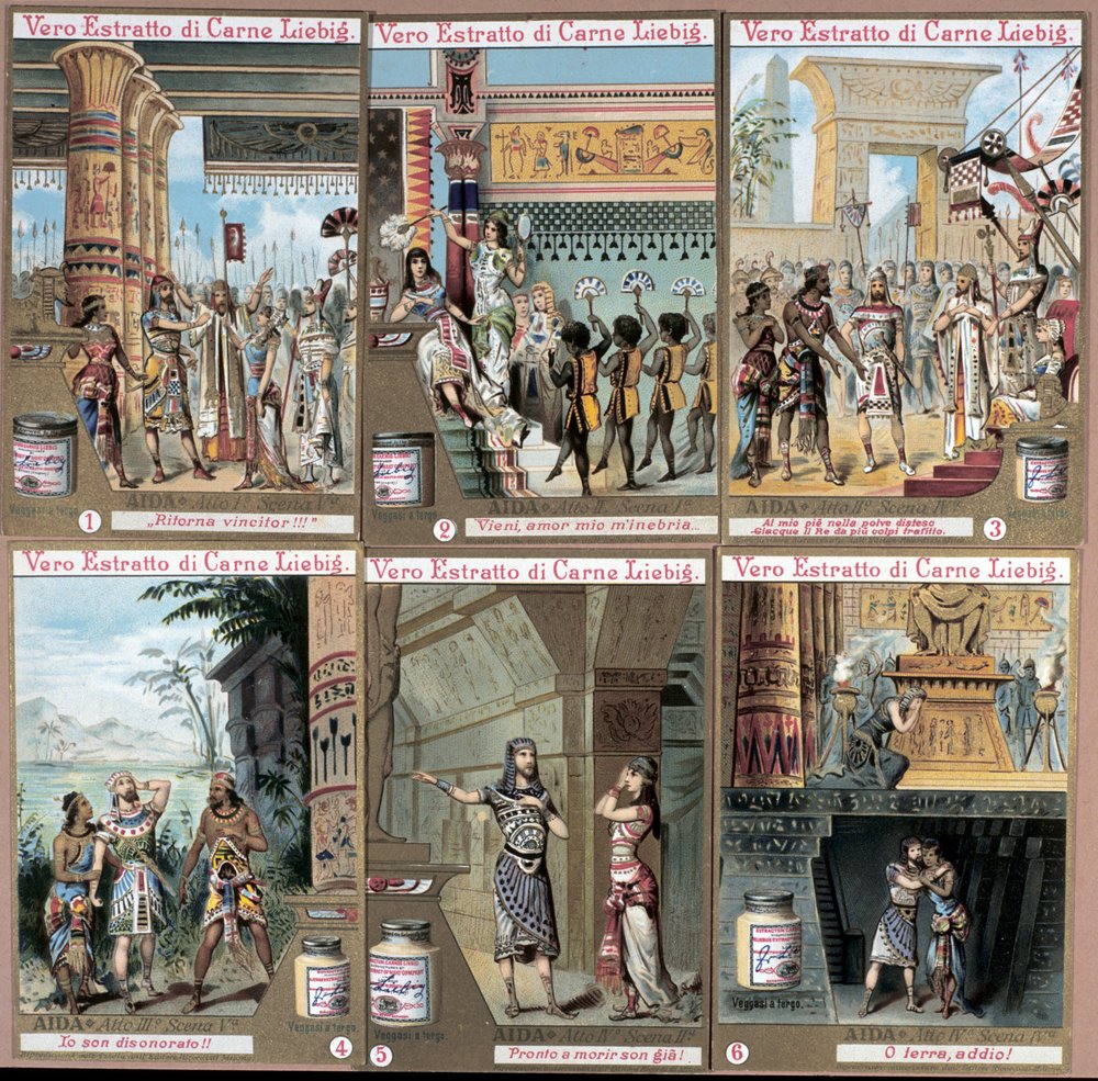 Illustration for the opera 'Aida' by Italian composer Giuseppe Verdi ...