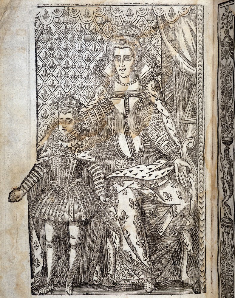 Portrait of Louis XIII child and Marie de Medici