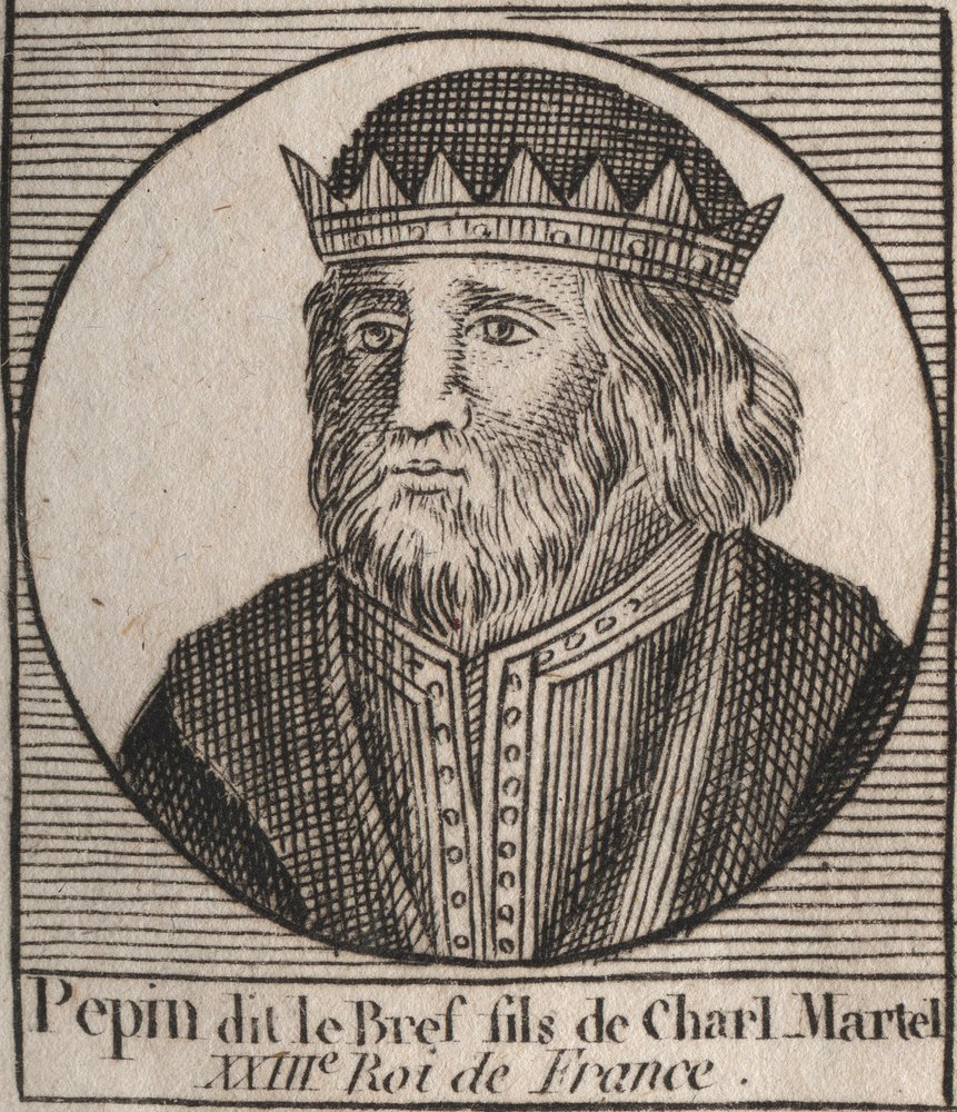 Portrait of Pepin III called Pepin the Short
