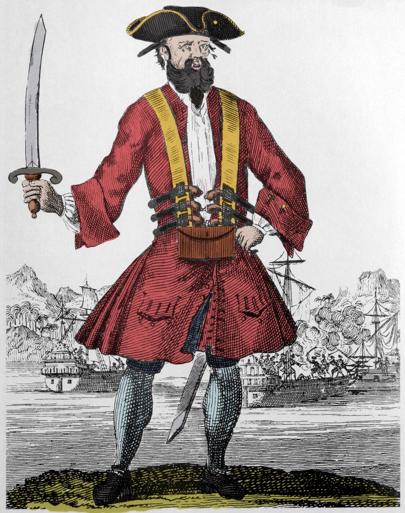 Portrait of the Pirate Edward Teach (Blackbeard)