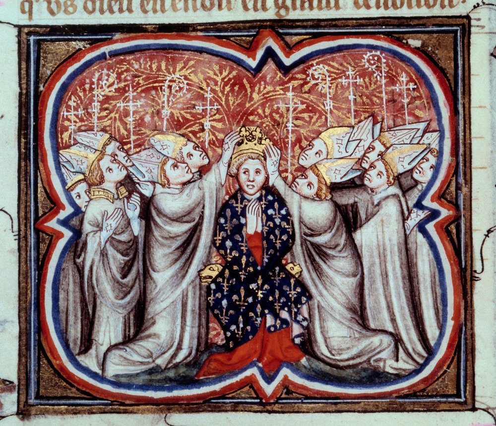 The coronation of King Philip Augustus in the cathedral of Reims on 1 ...