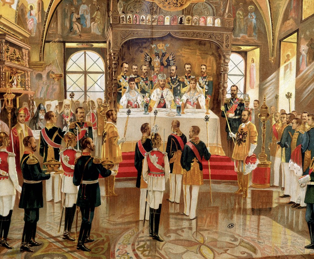 The coronation of Tsar Nicholas II (1868-1918) in Moscow, Russia
