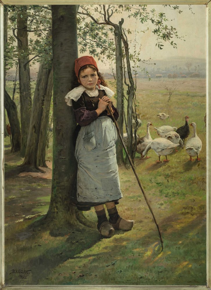 The Goose Girl, ca 1885 by Vaclav Brozik: Fine art print