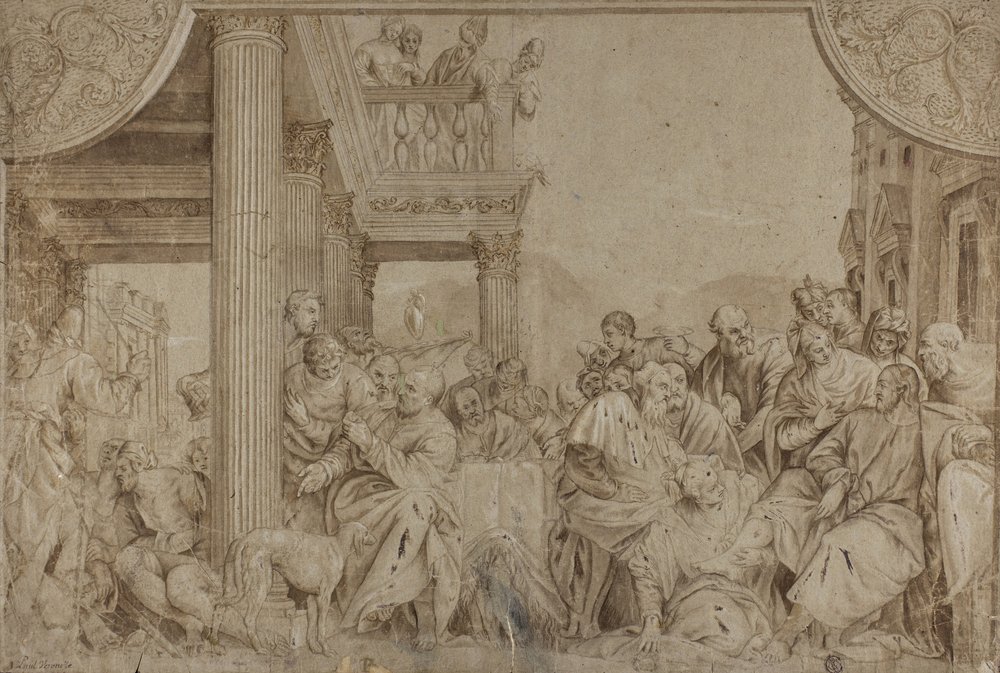 Christ in the House of Simon by Veronese: Fine art print