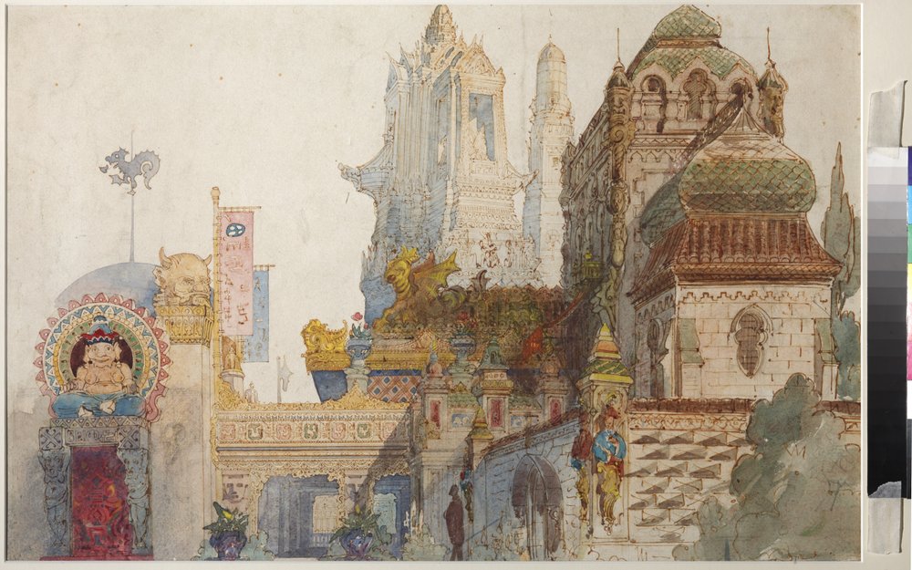 Stage Design for the Opera Ruslan and Lyudmila by Mikhail Glinka