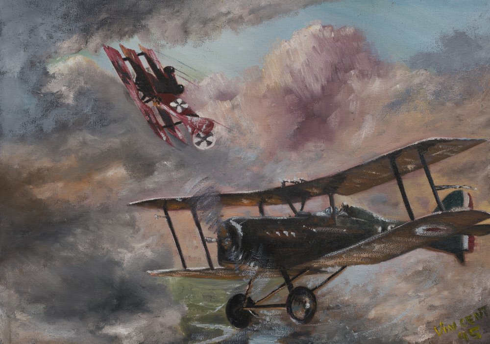 Dogfight 1917 by Vincent Alexander Booth: Fine art print