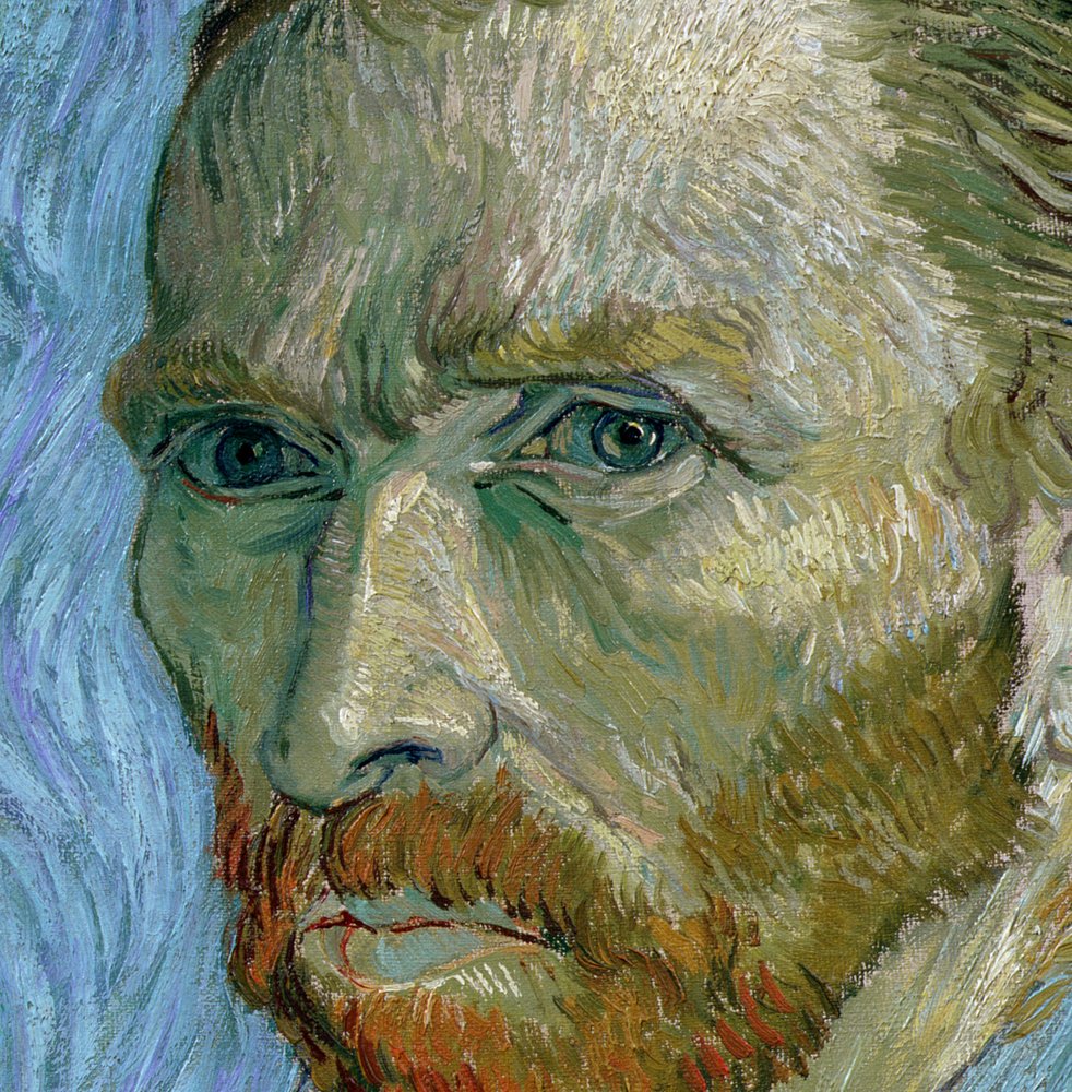 Self Portrait, 1889 (detail) by Vincent van Gogh