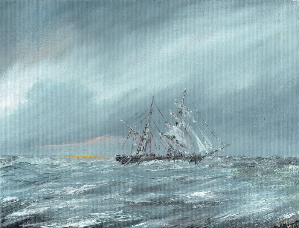 The Mary Celeste Adrift December 5th 1872