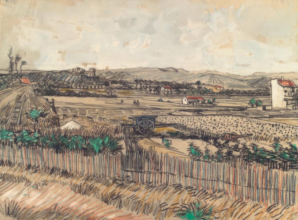 The Blue Cart by Vincent van Gogh: Buy fine art print