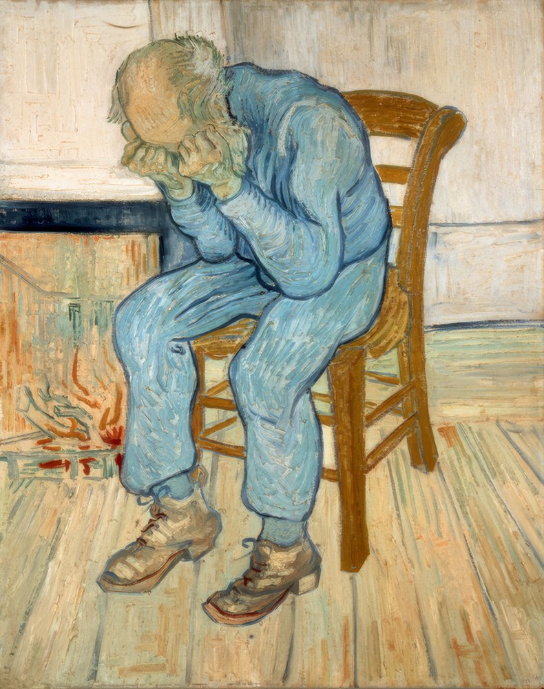 Mourning Old Man by Vincent van Gogh: Buy fine art prints