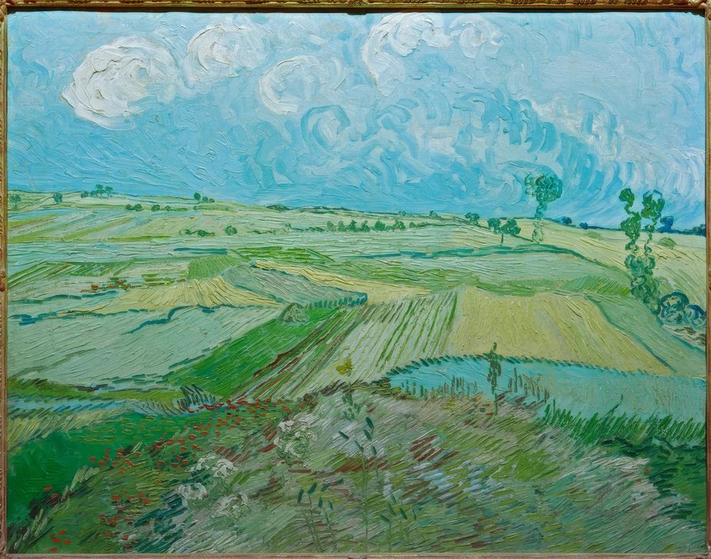 Wheat Fields in Auvers with Rain Clouds by Vincent van Gogh