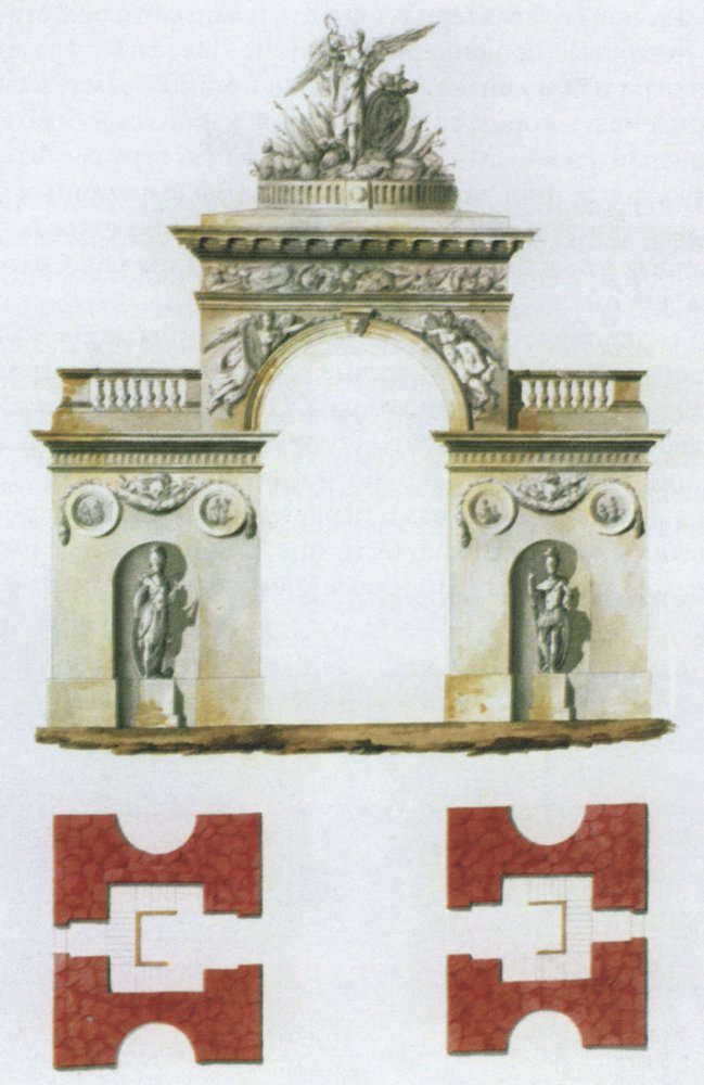 Project of Birch Gates by Vincenzo Brenna: Fine art print