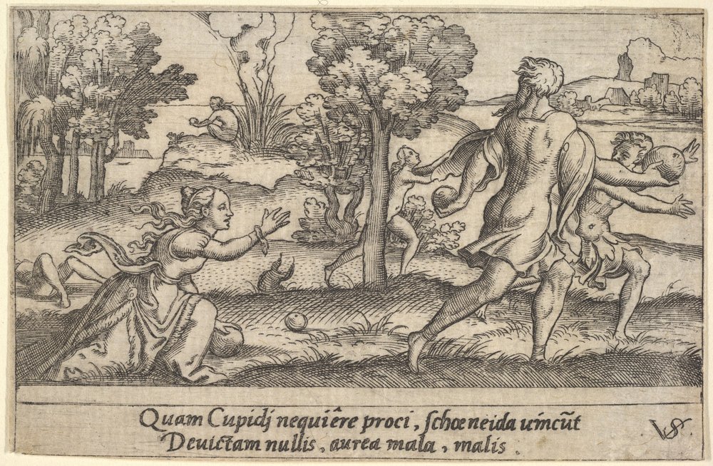 Atalanta and Hippomenes, ca. 1535-62 by Virgil Solis