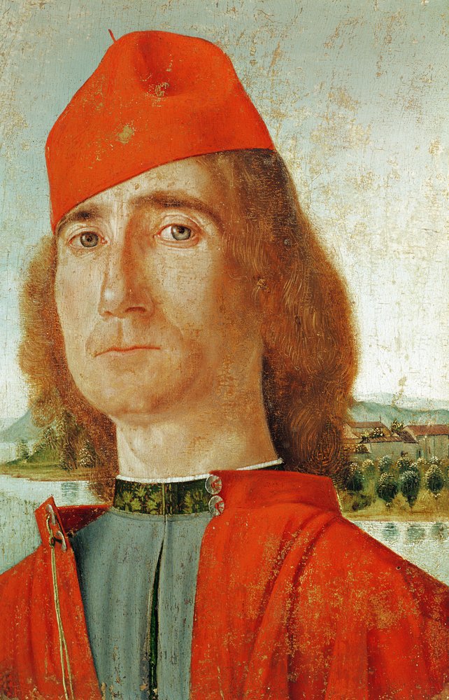 Man in a Red Beret by Vittore Carpaccio: Fine art print
