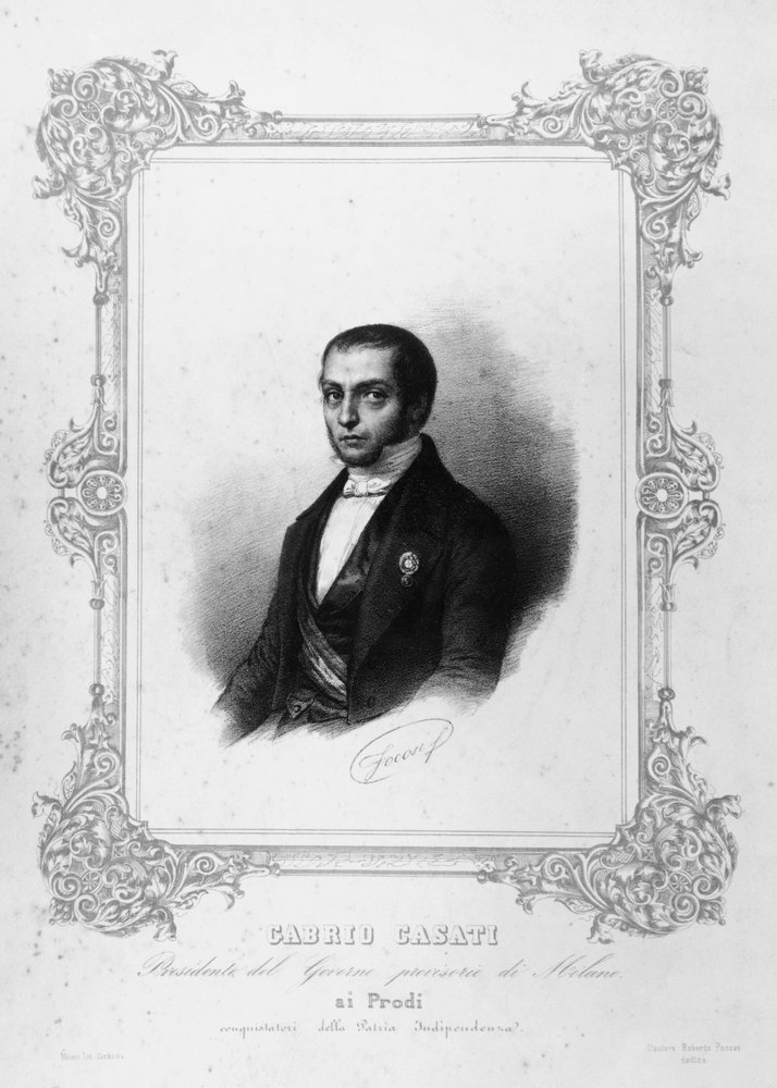 Portrait of Gabrio Casati, Italian politician
