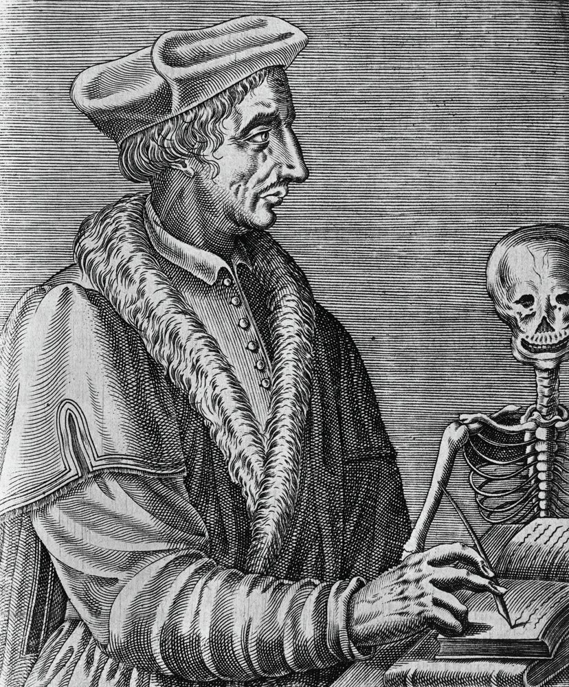 Portrait of Jean Francois Fernel, French physician, astronomer, and ...