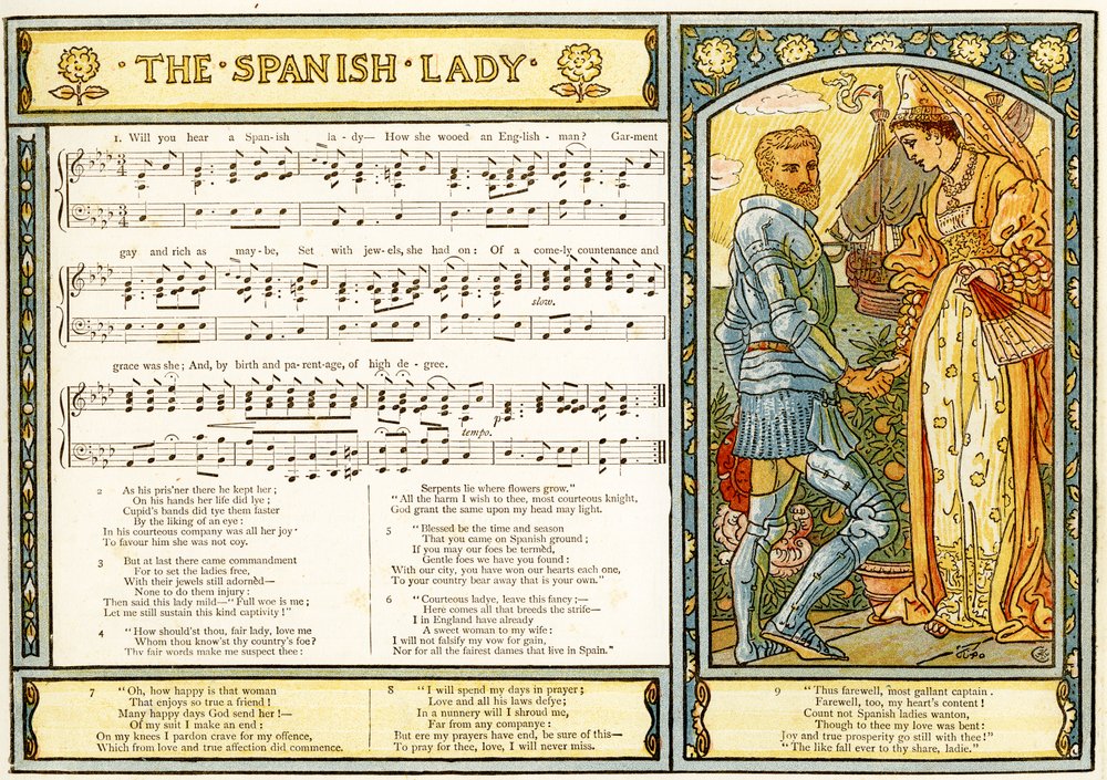 The Spanish Lady by Walter Crane: Buy fine art print
