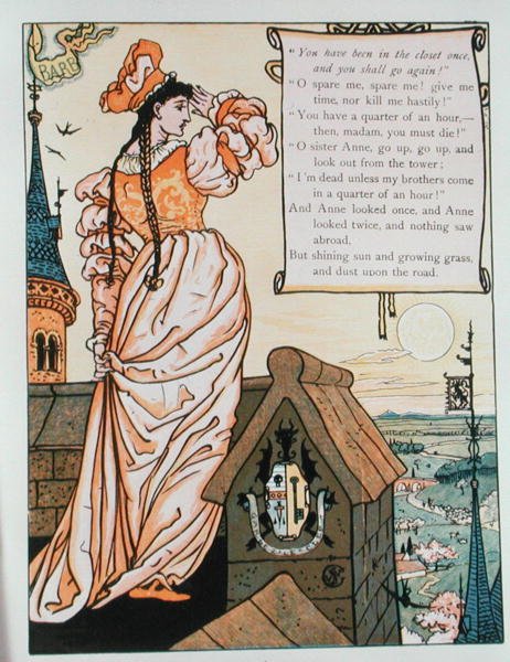Anne Looking from the Tower, illustration for 'Bluebeard' by Charles ...