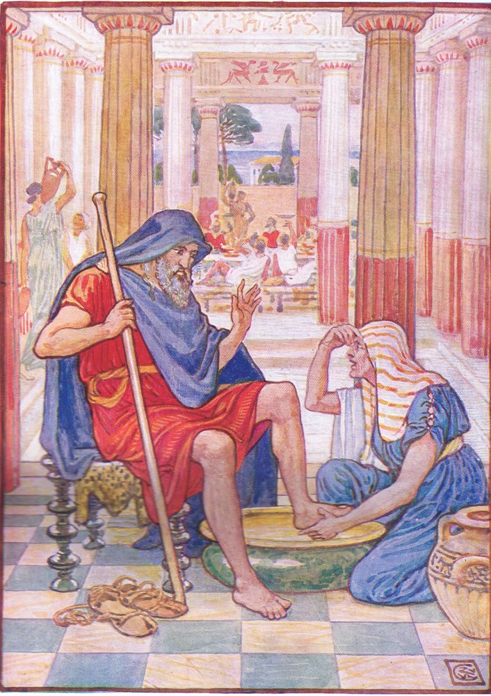 Yea, verily, thou art Odysseus, illustration from The Story of Greece