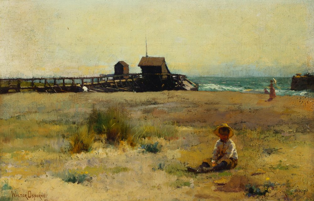 Boy on a Beach by Walter Frederick Osborne: Fine art print
