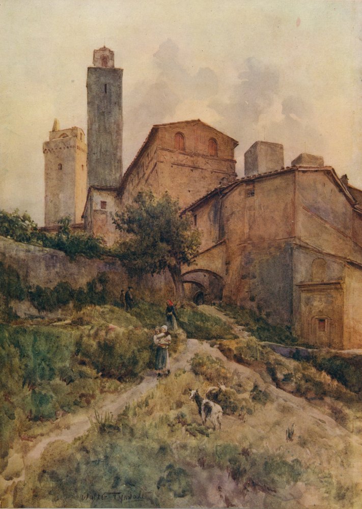 Via Capassi, San Gimignano by Walter Frederick Roofe Tyndale
