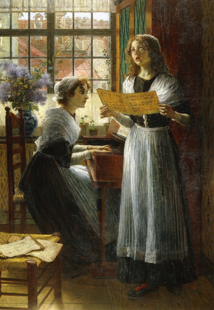 The Duet by Walther Firle: Highest-quality art reproduction