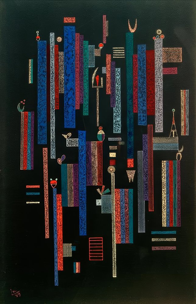Game of Verticals by Wassily Kandinsky: Buy fine art print