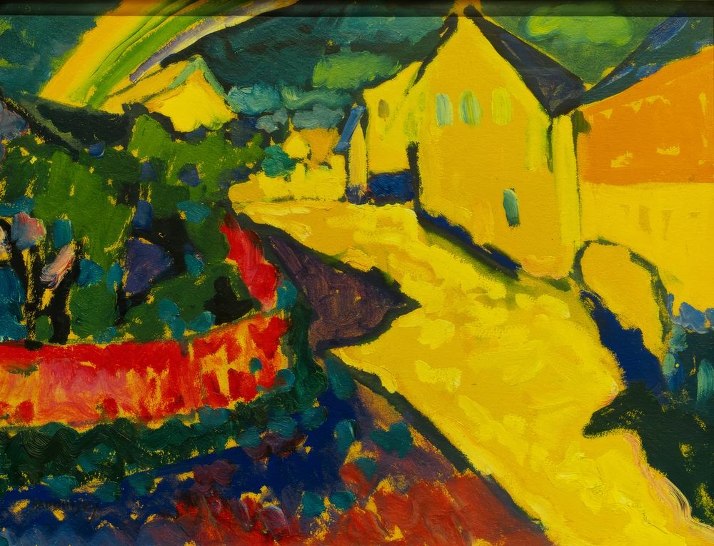 Murnau – Landscape with Rainbow by Wassily Kandinsky
