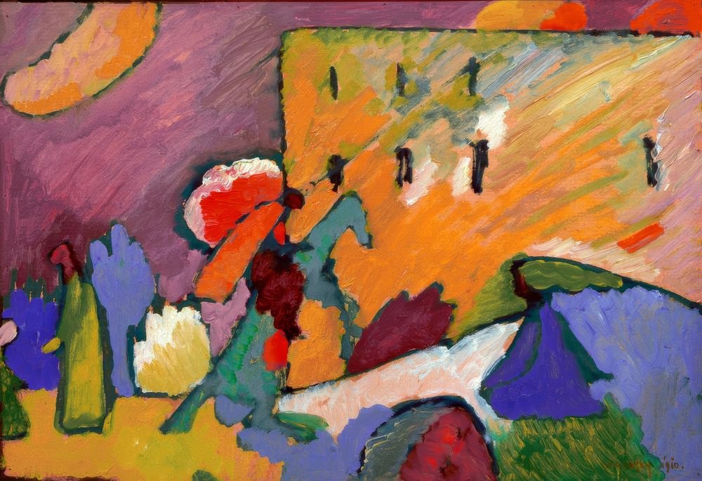 Study for Improvisation 3 (Rider over the Bridge)