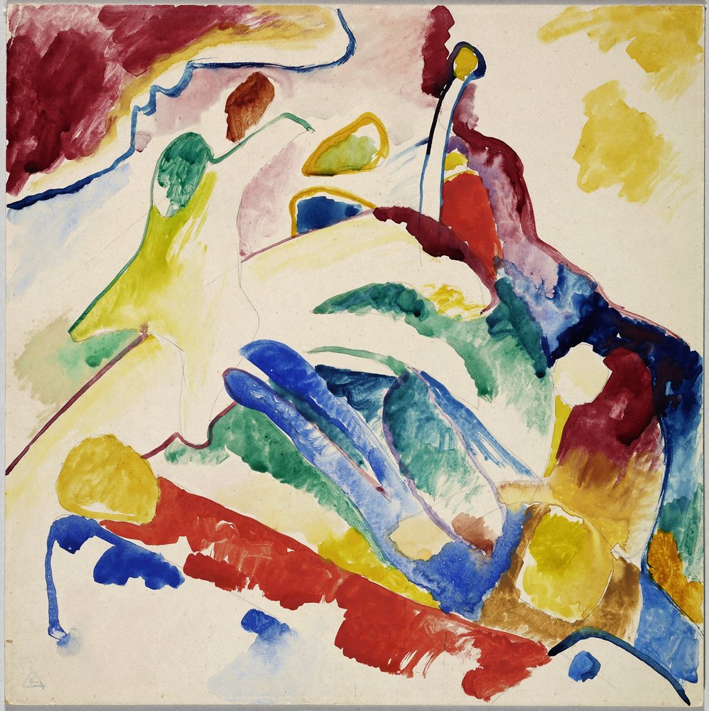 Design for 'Composition II' by Wassily Kandinsky