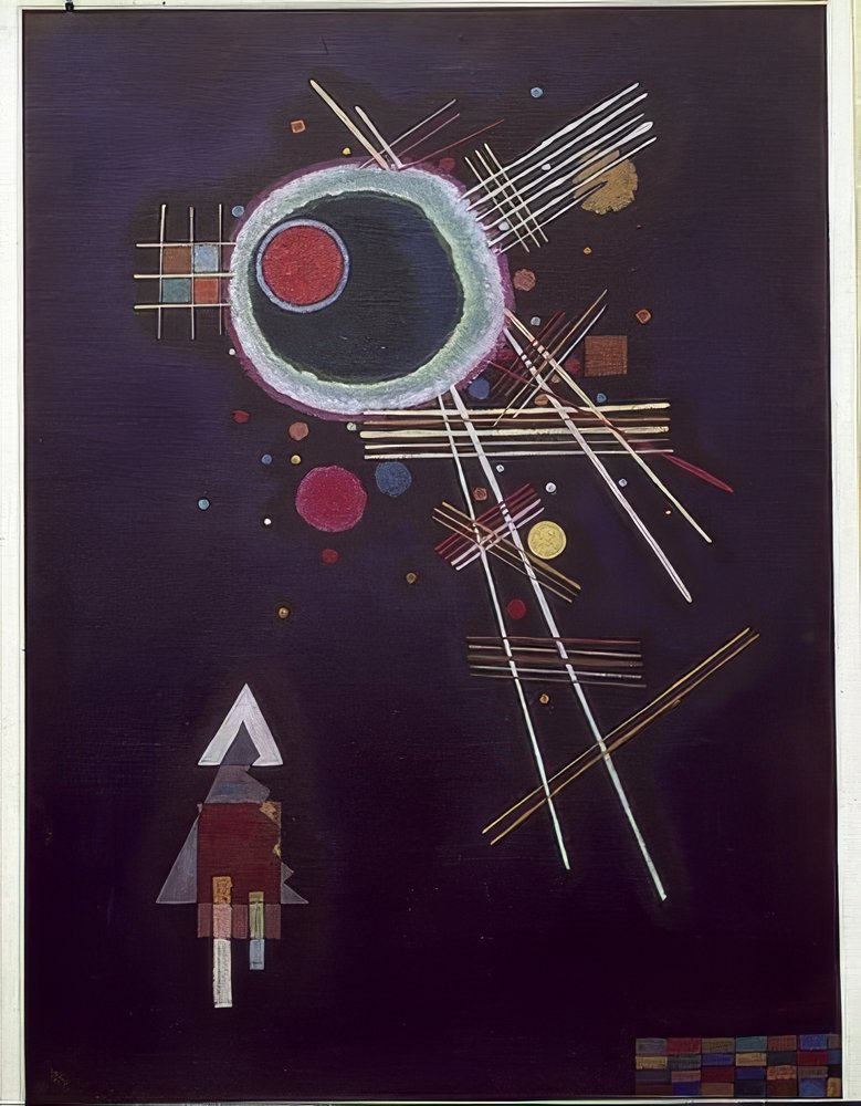 Radiant Lines. 1927 by Wassily Kandinsky: Fine art print