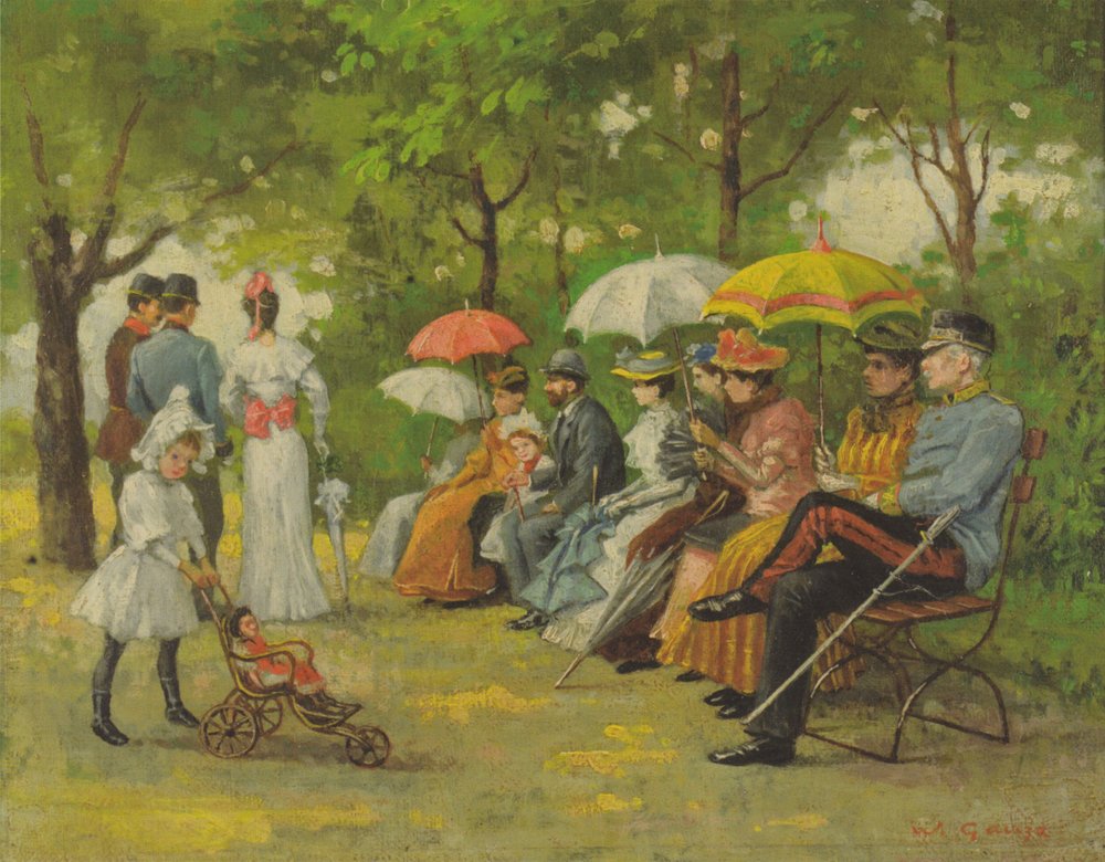 The Avenue of Vice in the Prater by Wilhelm Gause