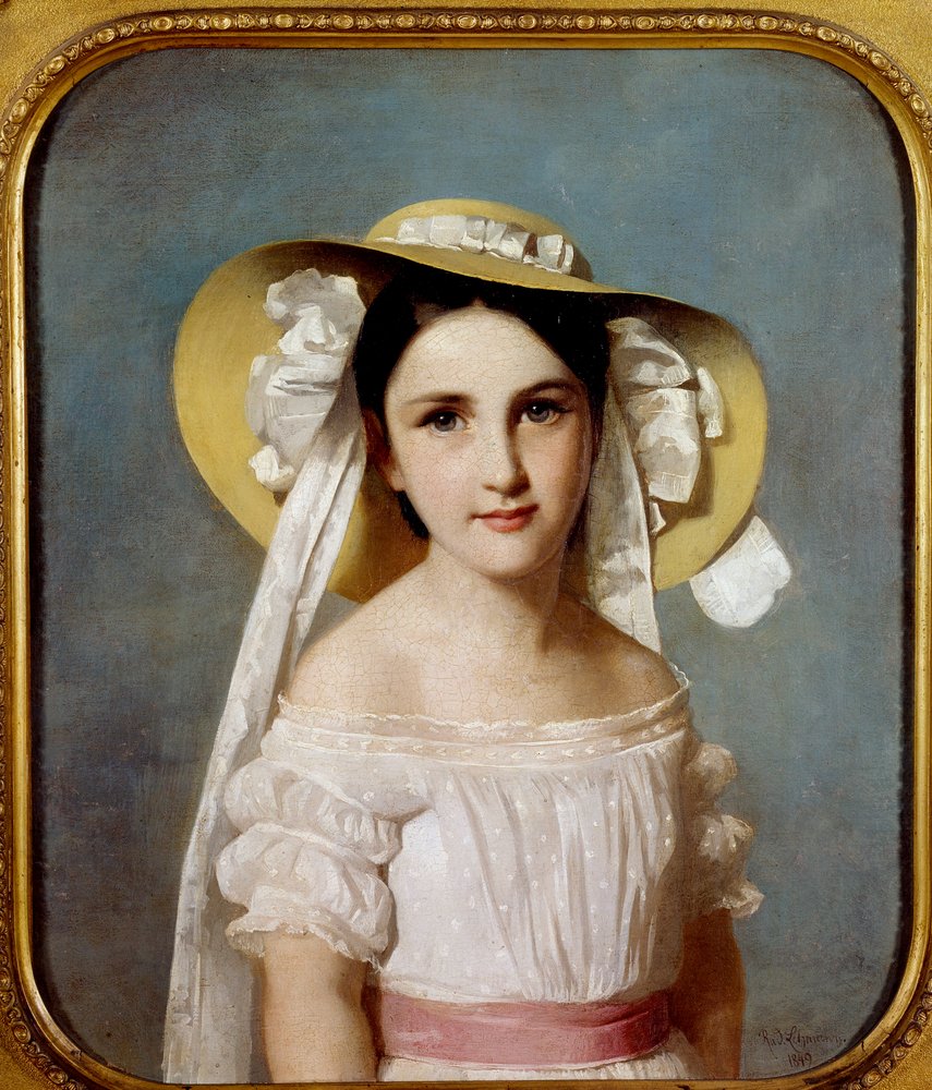 Portrait of Miss Emily Leo by Wilhelm Auguste Rudolf Lehmann