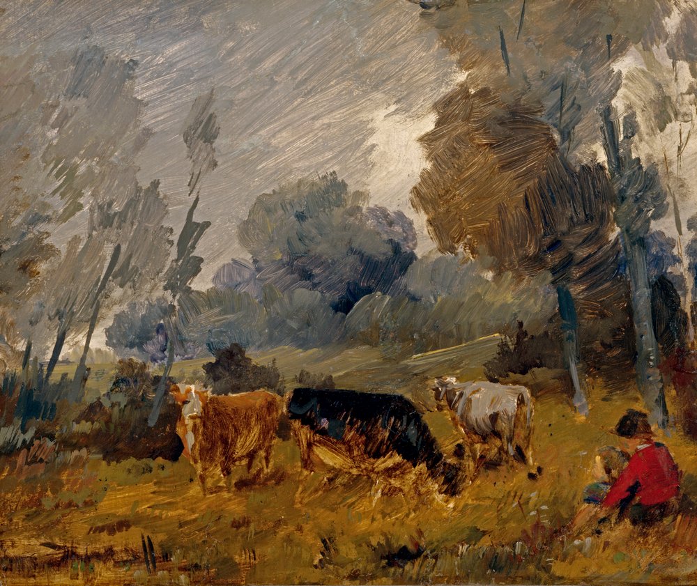 In the Pasture by Wilhelm Busch: Buy fine art print