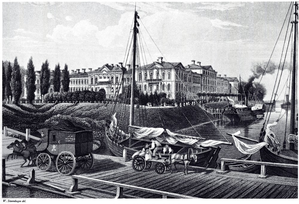 View of the Mitau Castle, c. 1850