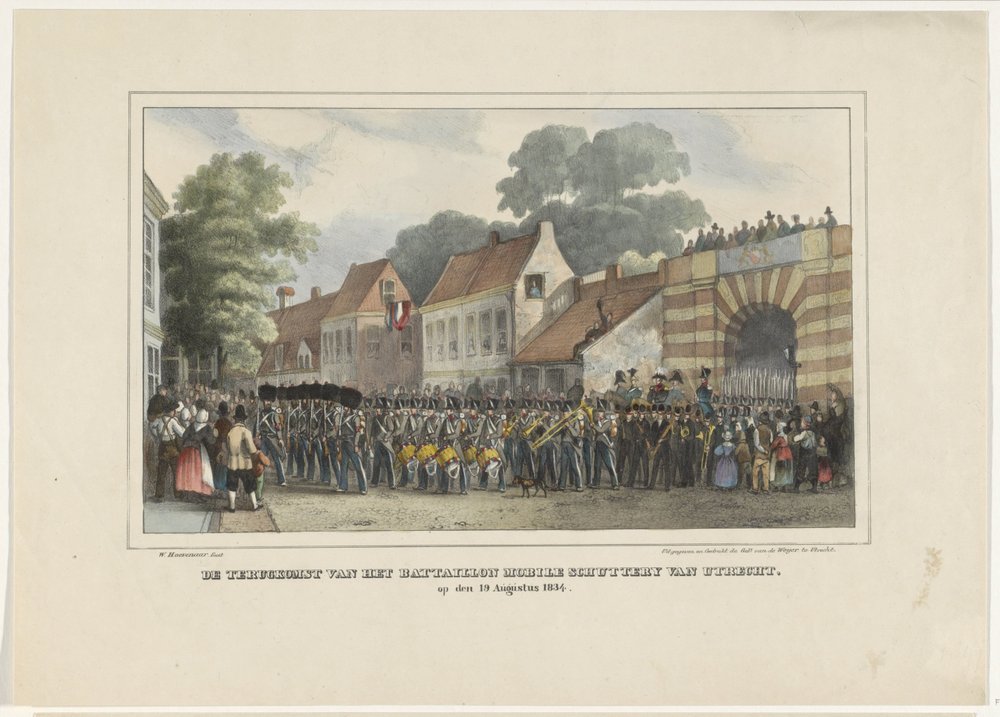 The Return of the Mobile Battalion of Utrecht, on August 19, 1834