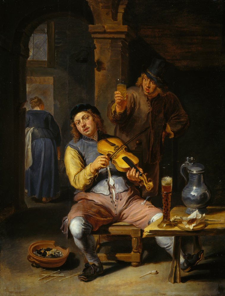 The Blind Fiddler by Willem van Herp: Buy fine art print