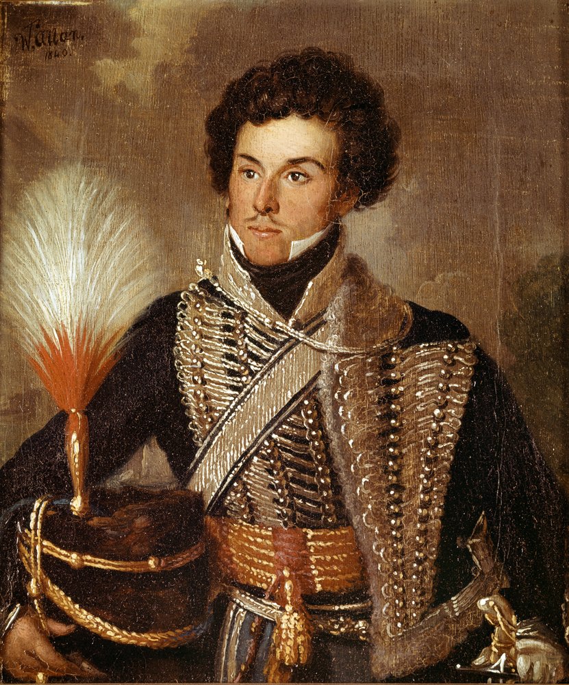 An officer, 18th Regiment of Dragoons, 1840 by William Allan