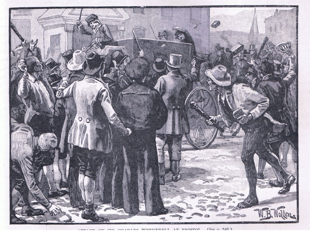 Attack on Sir Charles Wetherell at Bristol AD 1831