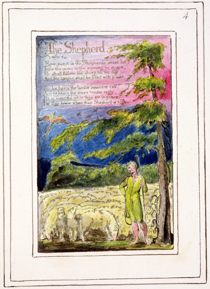 The Shepherd: Plate 4 from Songs of Innocence and of Experience