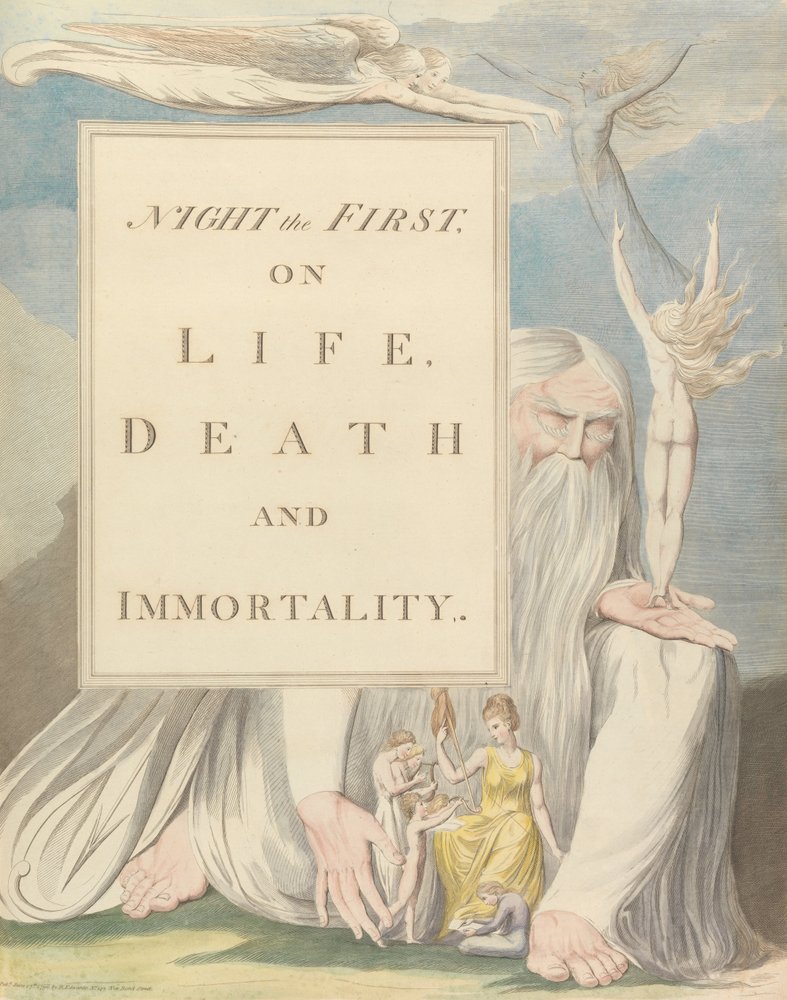 Young's Night Thoughts, Title Page, Night the First, On Life, Death and ...