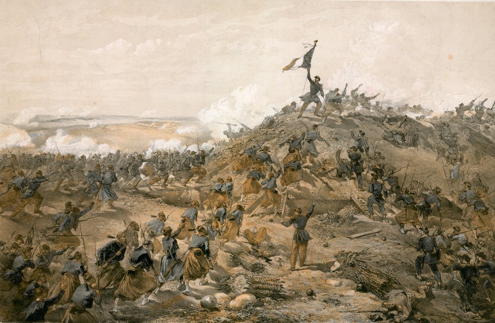 The Attack on the Malakoff by William Crimea Simpson